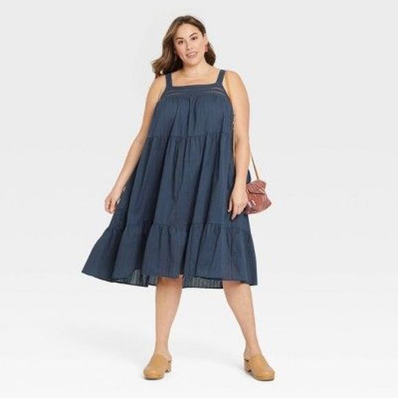 Universal Thread | Dresses | Womens Plus Size Sleeveless Crochet Trim ...